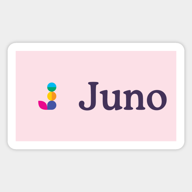 Juno Color Logo - Juno - Sticker | TeePublic